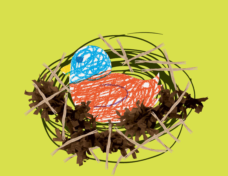 Art: Bird in a Nest