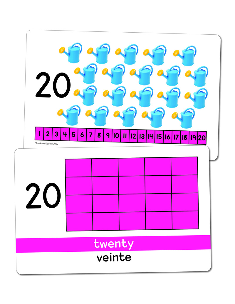 Number Twenty Counting Card 2022