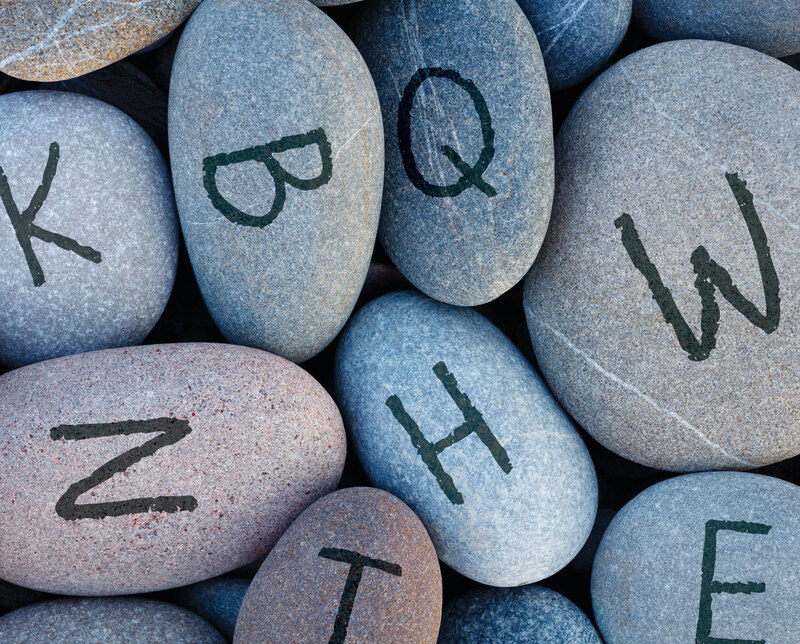 Daily Basics: Two Square/Alphabet Rocks