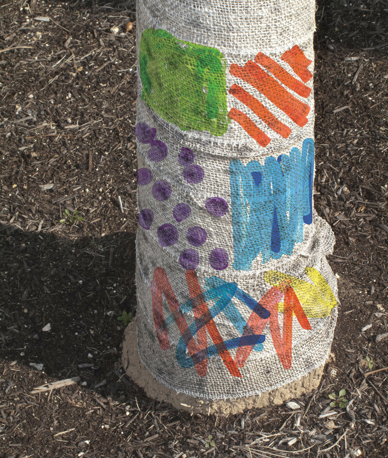 Art: Colorful Tree Wrap