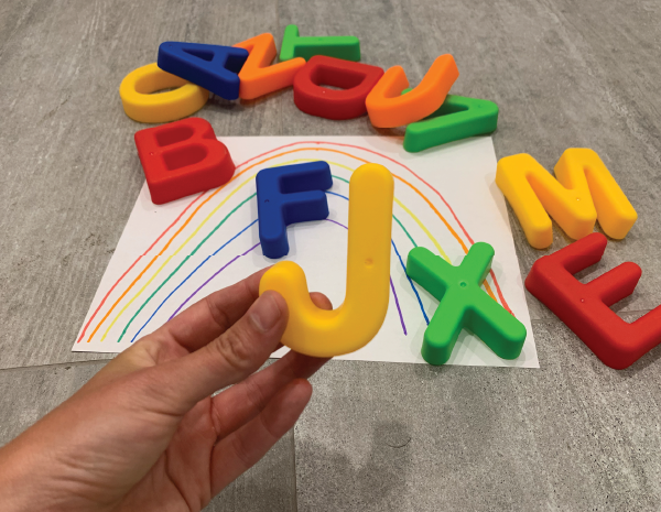 Rainbow Letter Board