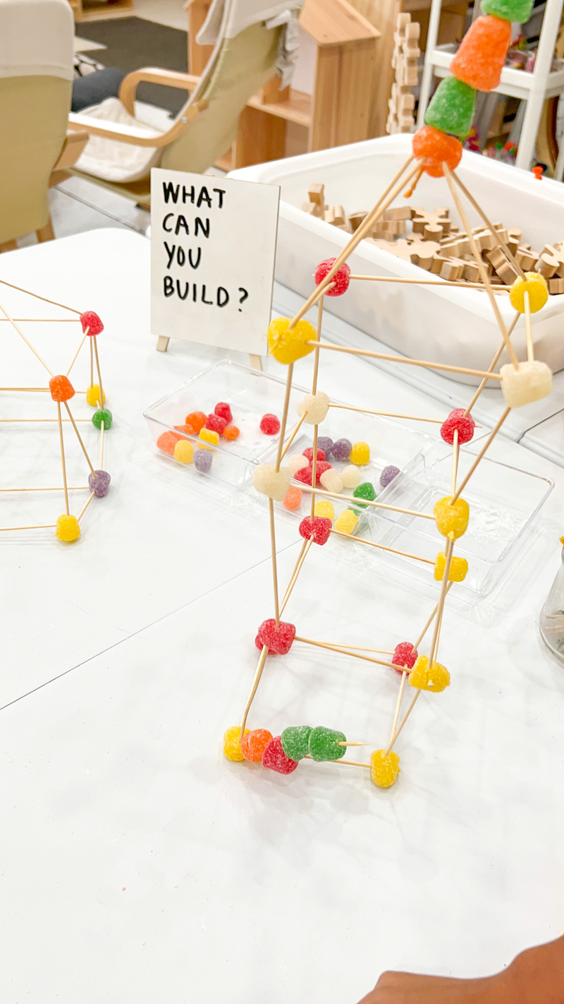 What can you build with gumdrops and sticks?