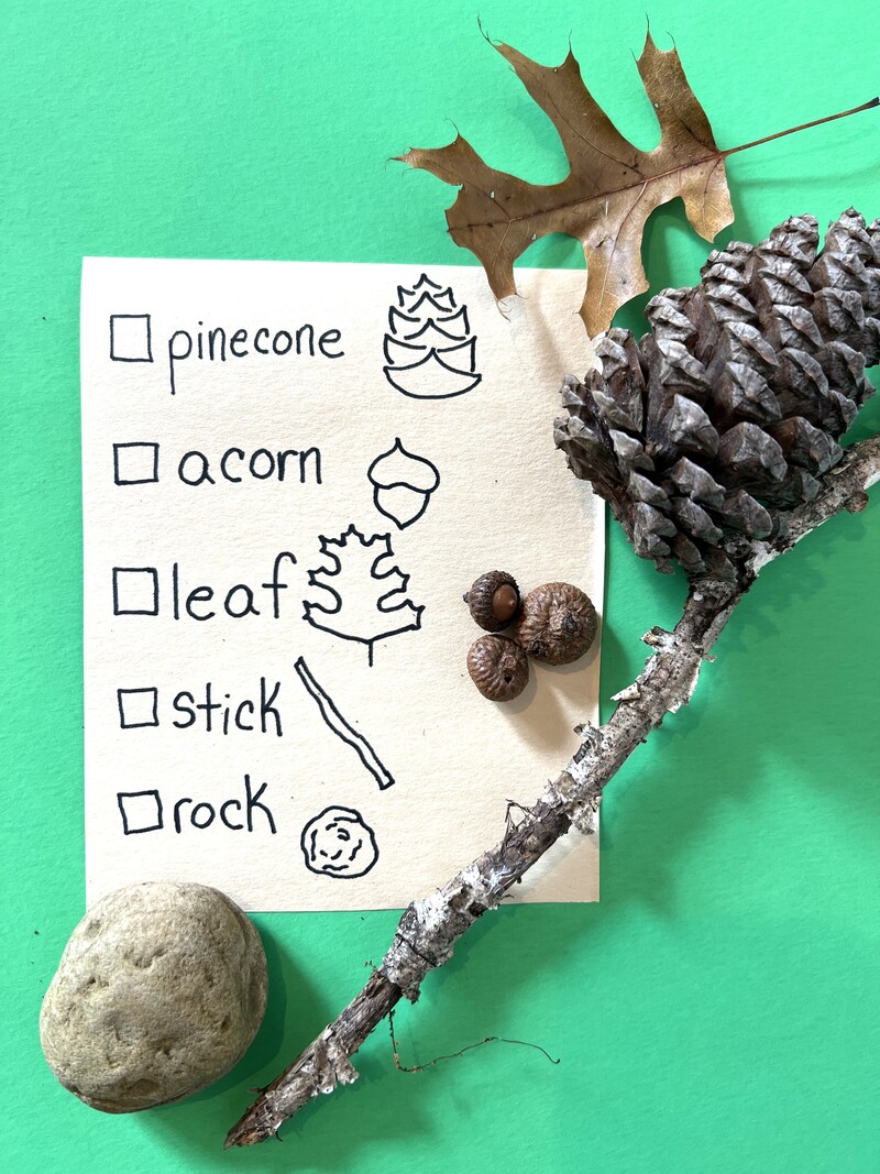 Autumn Sensory Scavenger Hunt