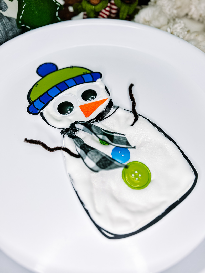 Puffy Paint Snowman Craft